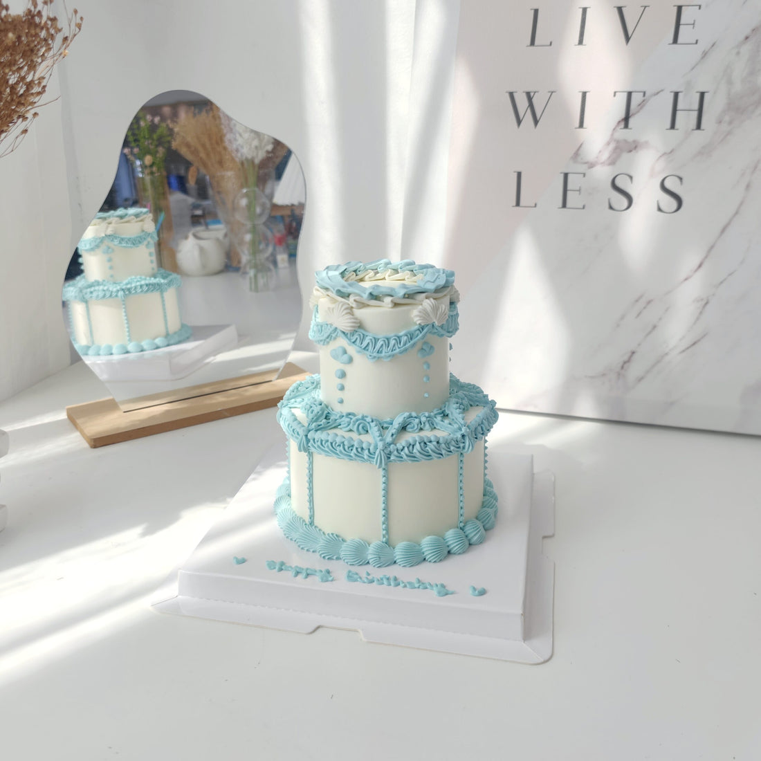 Mini 2 Tier_Victoria – Ning’s Cake